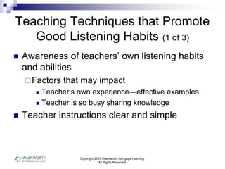 Chapter 7 Developing Listening Skills | PPT