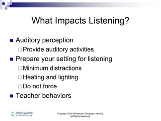 Chapter 7 Developing Listening Skills | PPT