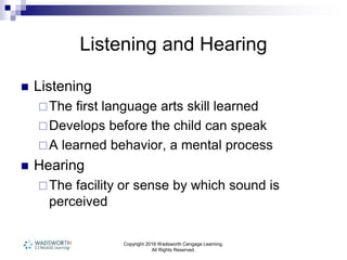 Chapter 7 Developing Listening Skills | PPT