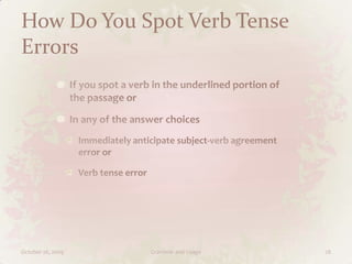 Chapter 7 Grammar And Usage Slideshow Format | PPTX