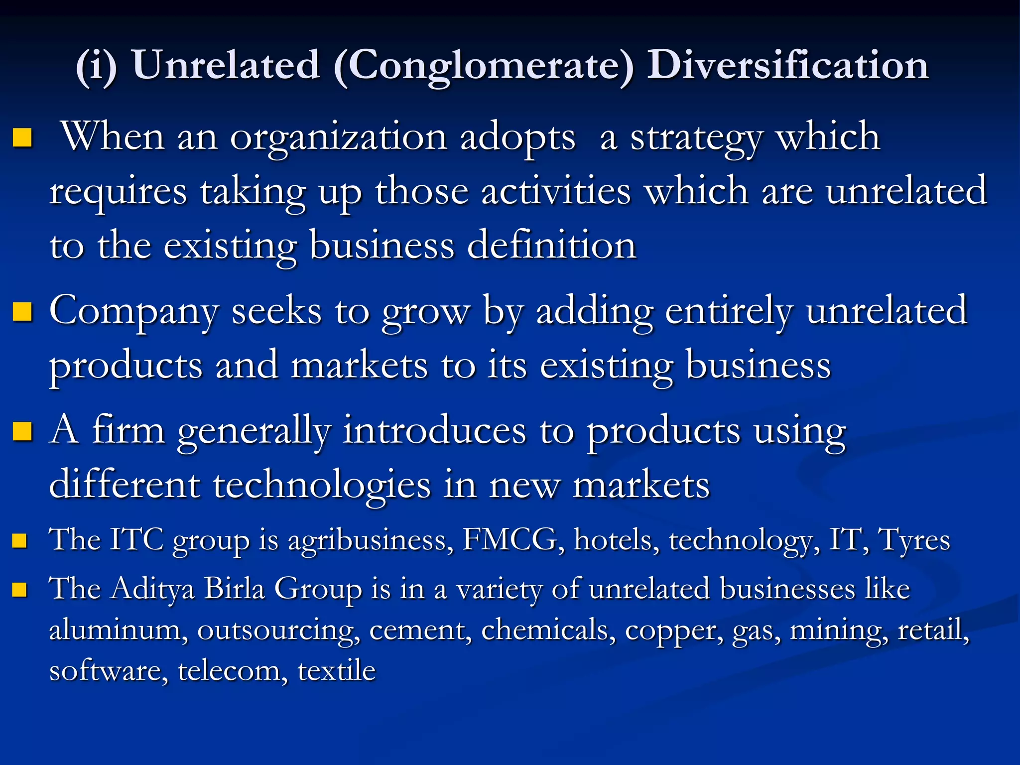 Corporate Level Strategies | PPTX