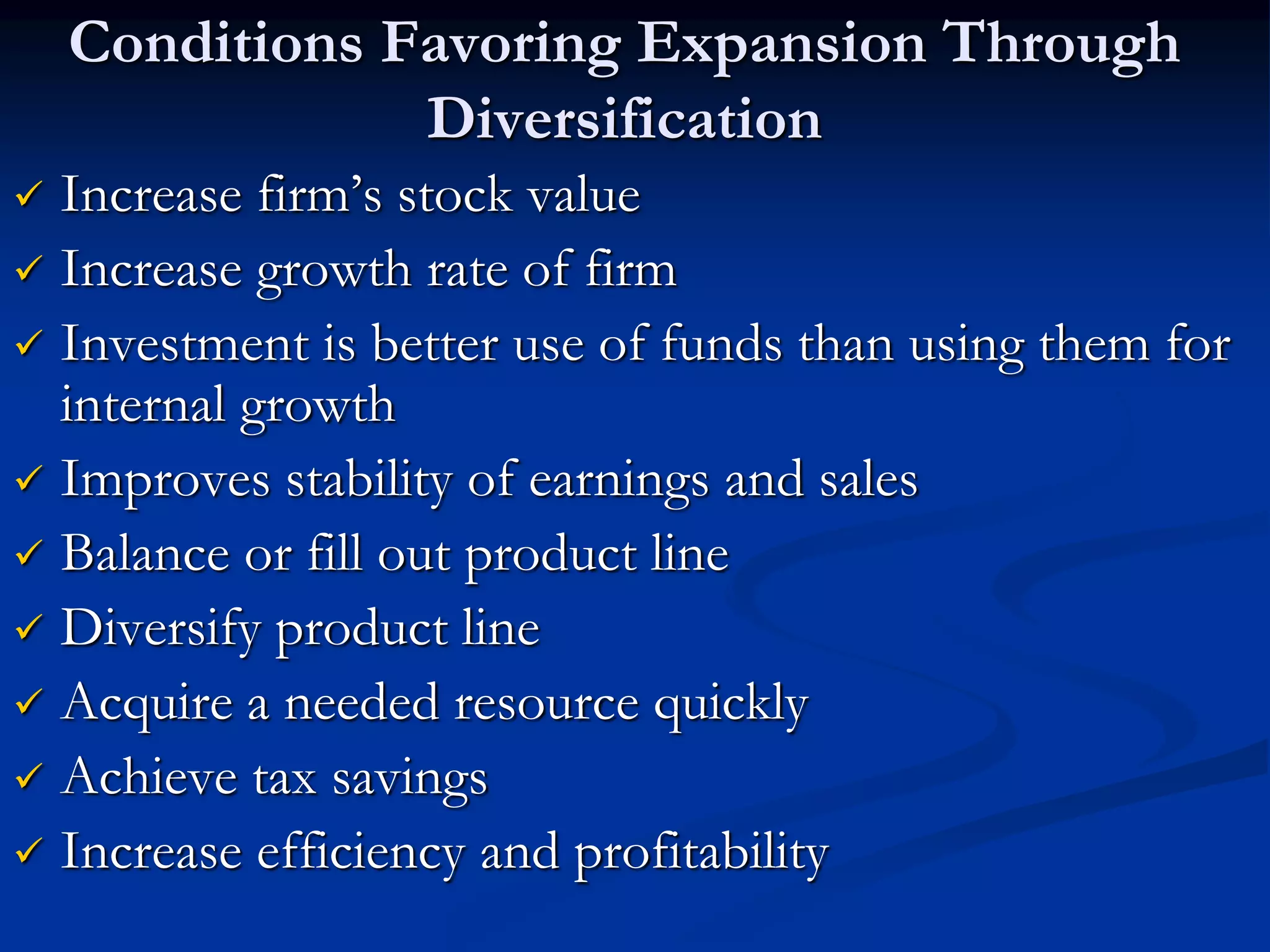 Corporate Level Strategies | PPTX | Business | Business and Finance