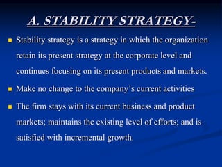 Corporate Level Strategies | PPTX