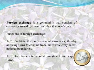 foreign exchange | PPTX