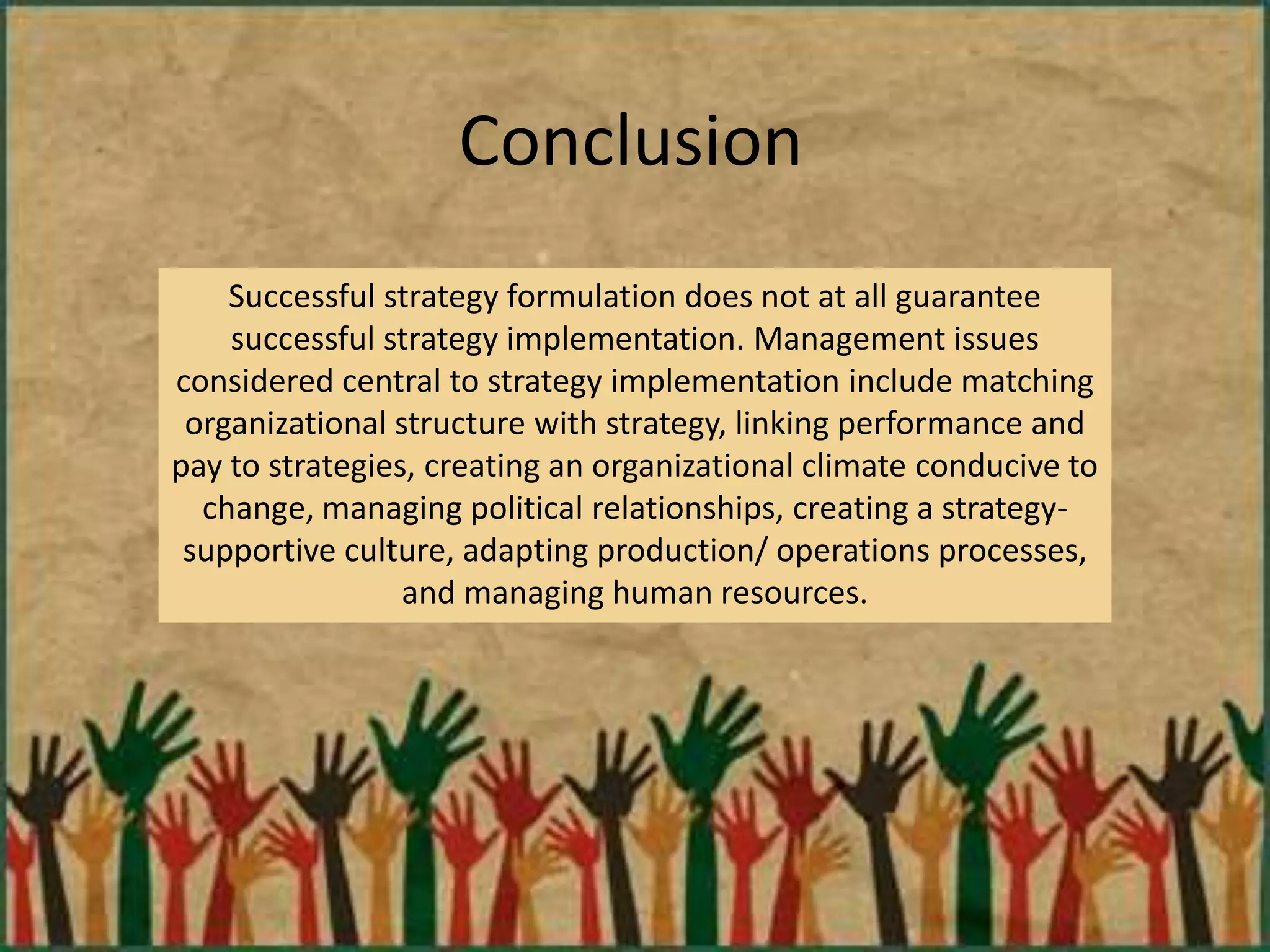 Chapter 7 implementing strategies management and operations issues | PPTX