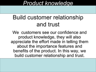 Chapter 7 importance of good product knowledge | PPT