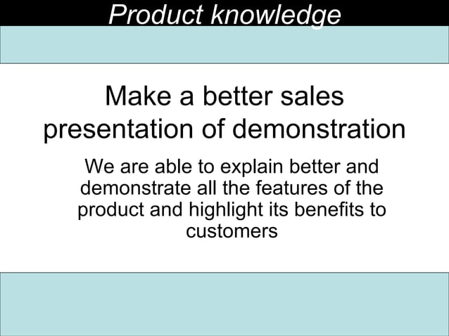Chapter 7 importance of good product knowledge | PPT