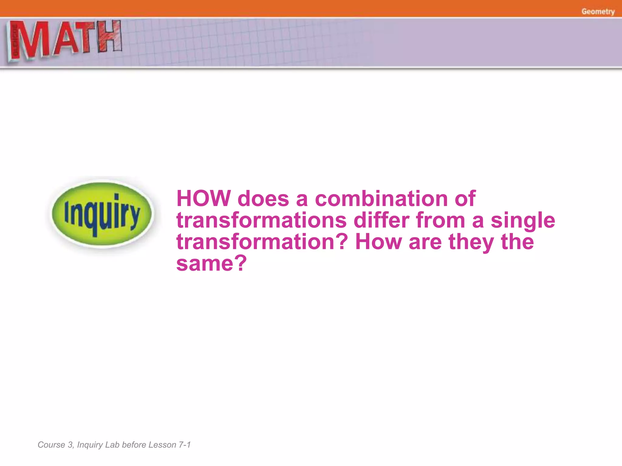 8 Inquiry Lab Composition Of Transformations Ppt