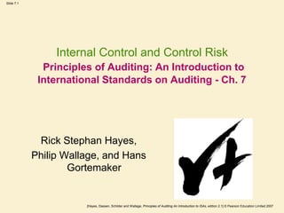 Chapter 7 Int Control and Control Risk.ppt