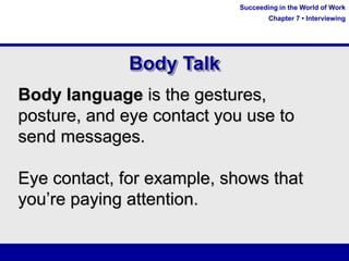 chapter 7 interviewing interview interview | PPT