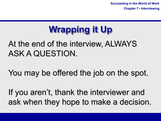 chapter 7 interviewing interview interview | PPT