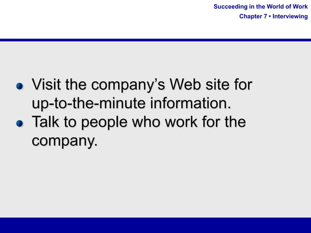 chapter 7 interviewing interview interview | PPT
