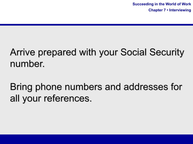 chapter 7 interviewing interview interview | PPT