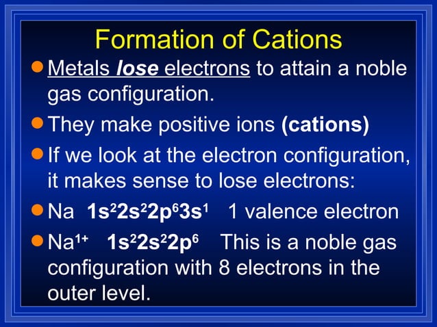 Chemistry - Chp 7 - Ionic And Metallic Bonding - PowerPoint | PPT