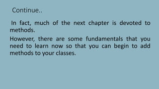 Chapter 7 java | PPT