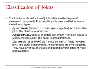 Chapter 7 joints | PPT