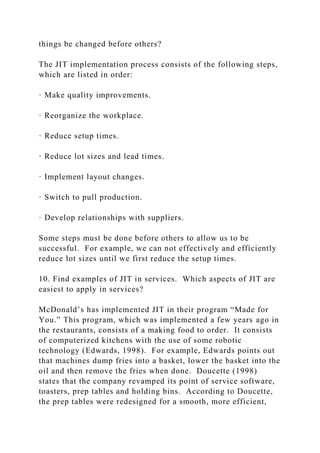 Chapter 7 Just-in-Time and Lean SystemsOverviewThis chapter e.docx