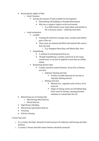 Chapter 7 land supply | PDF