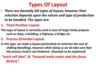 Chapter 7 layoutplanningstrategy | PPTX