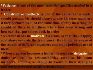 Chapter 7 leadership | PPT