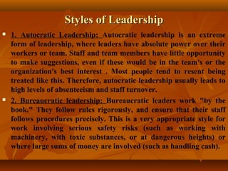 Chapter 7 leadership | PPT