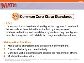 (8) Lesson 7.2 - Congruence | PPTX