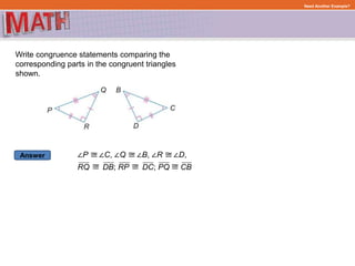 (8) Lesson 7.2 - Congruence | PPTX