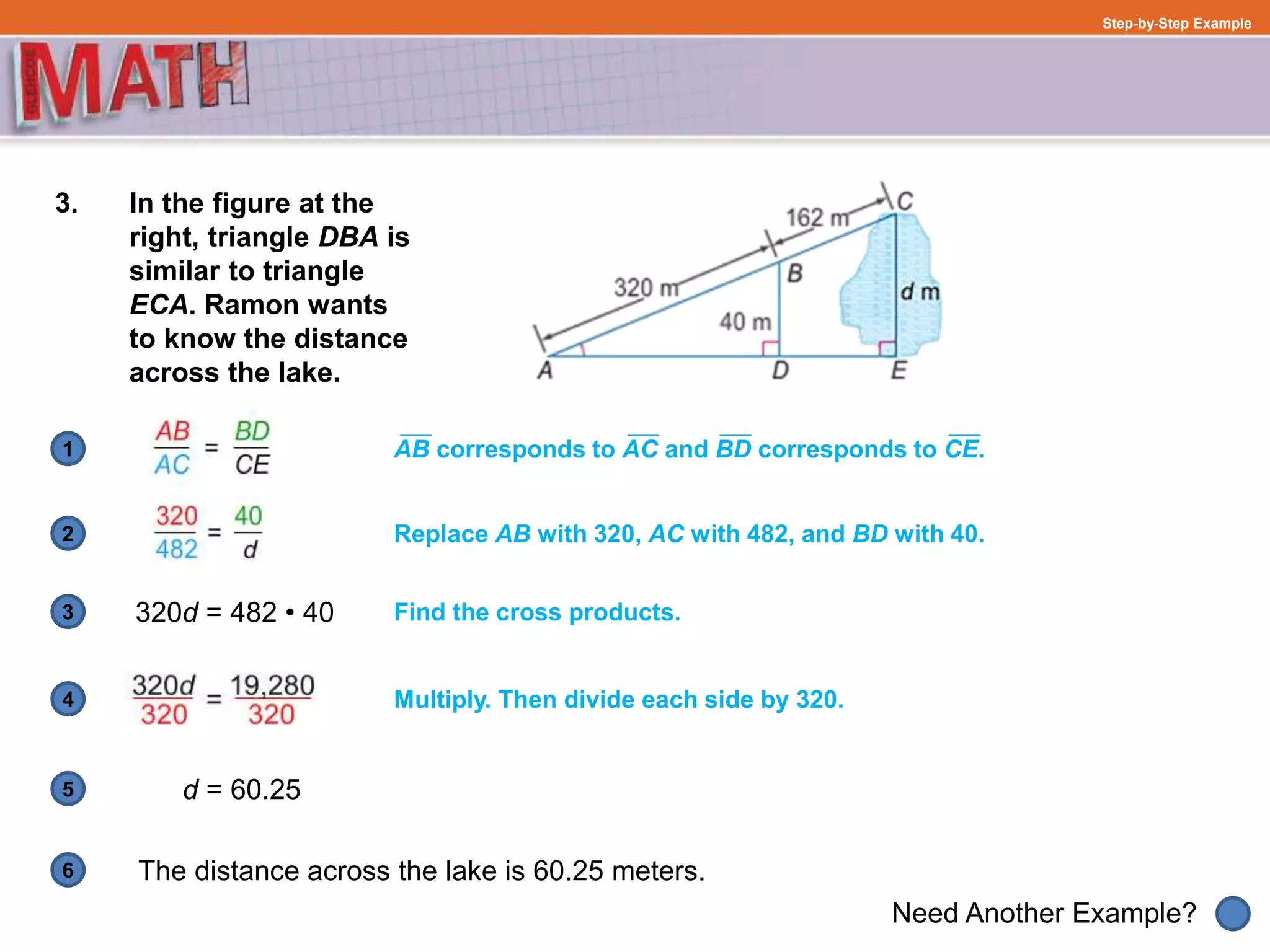 (8) Lesson 7.5 - Similar Triangles and Indirect measurement | PPTX