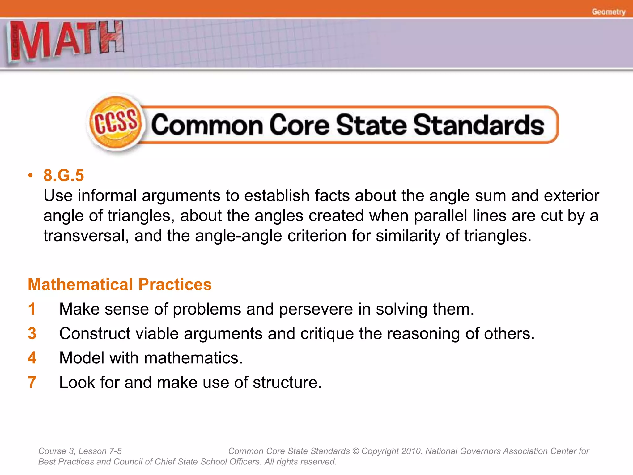 (8) Lesson 7.5 - Similar Triangles and Indirect measurement | PPTX