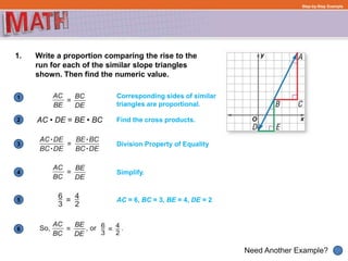 (8) Lesson 7.6 - Slope and Similar Triangles | PPT