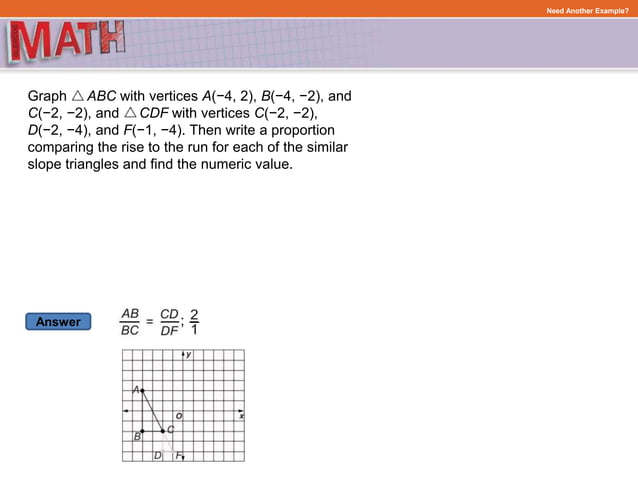 (8) Lesson 7.6 - Slope and Similar Triangles | PPT