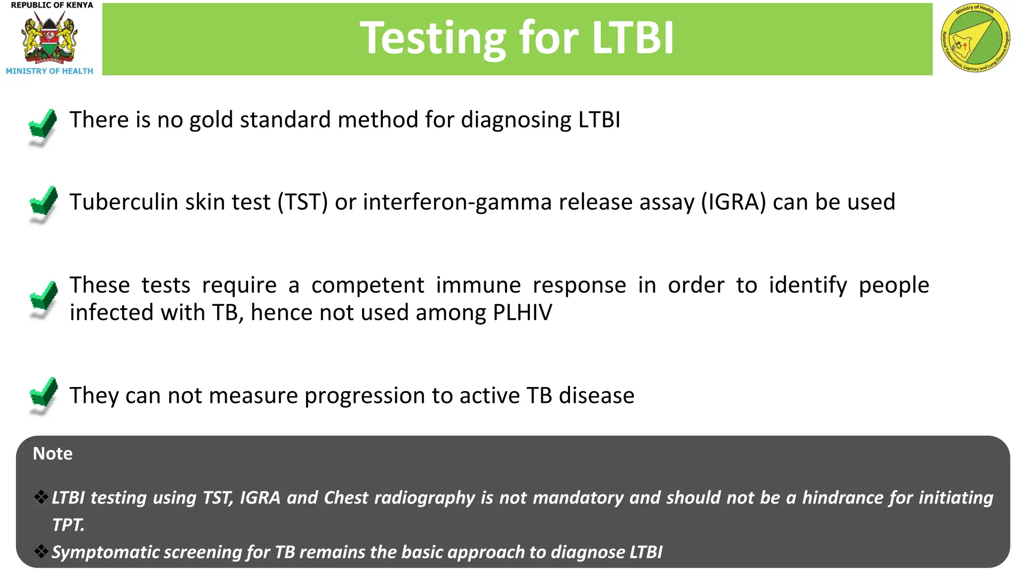Tuberculosis preventive therapy training module | PPT