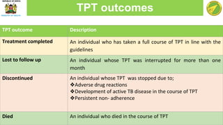 Tuberculosis preventive therapy training module | PPT