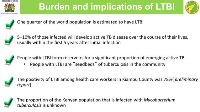 Tuberculosis preventive therapy training module | PPT | Infectious ...