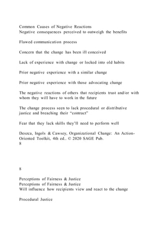 Chapter 7 Managing Recipients of Change and Influencing Interna | DOCX