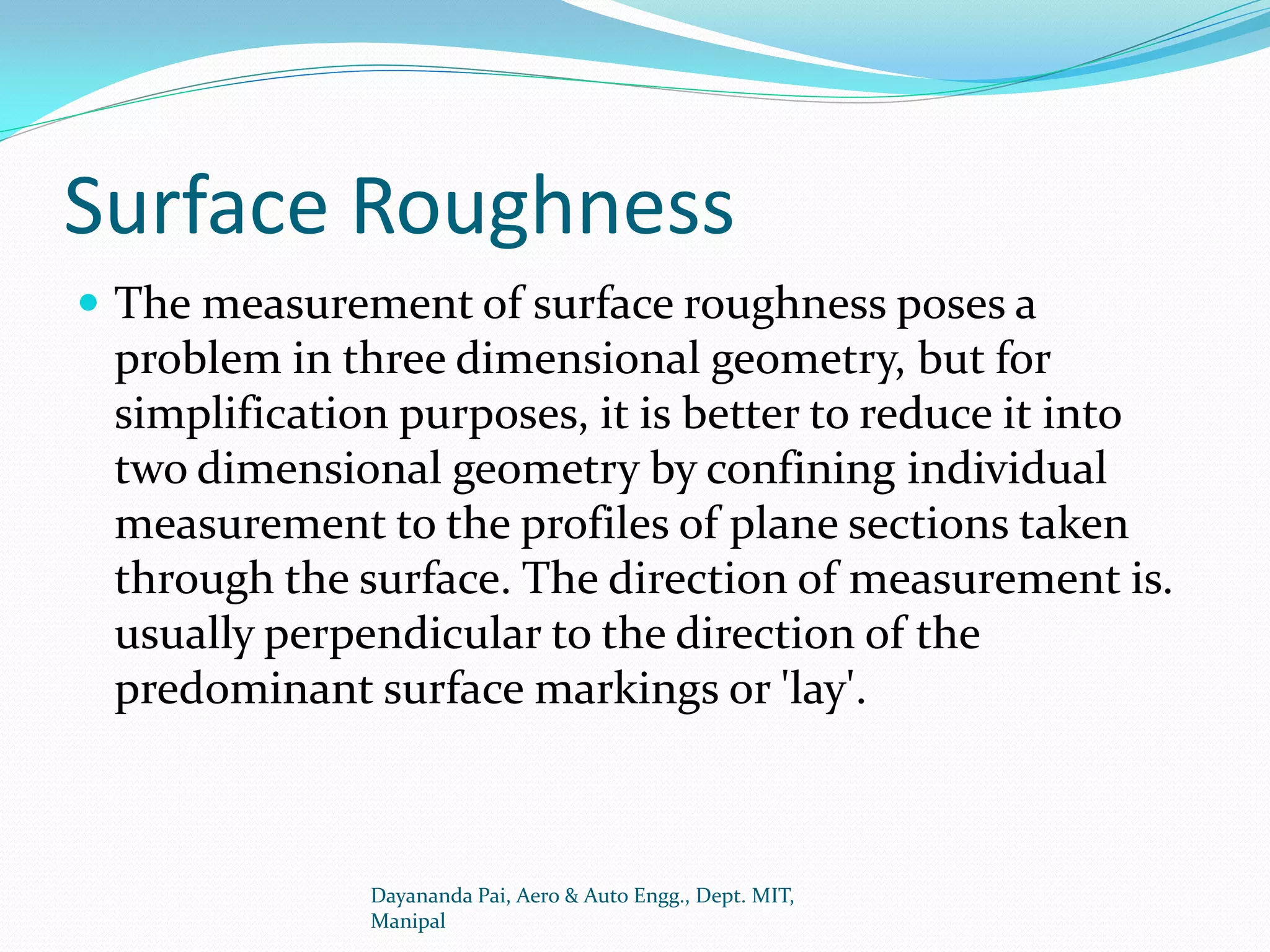 Chapter 7 measurement of surface finish | PDF