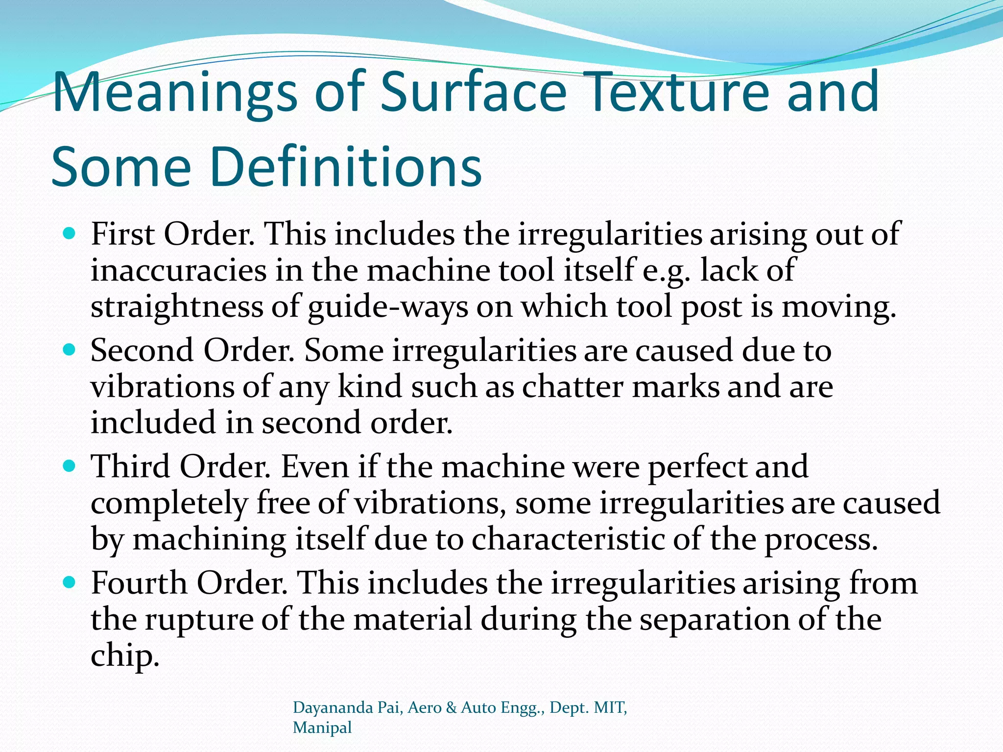 Chapter 7 measurement of surface finish | PDF