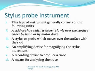 Chapter 7 measurement of surface finish | PDF