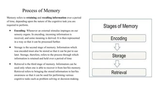 Chapter 7 Memory for class 11th based on NCERT | PPTX