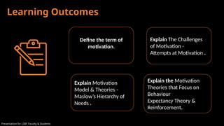 Chapter 7 Motivation Fundamental of Management | PPTX