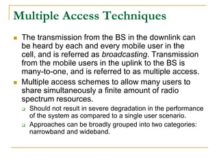 Chapter 7 multiple access techniques | PPT