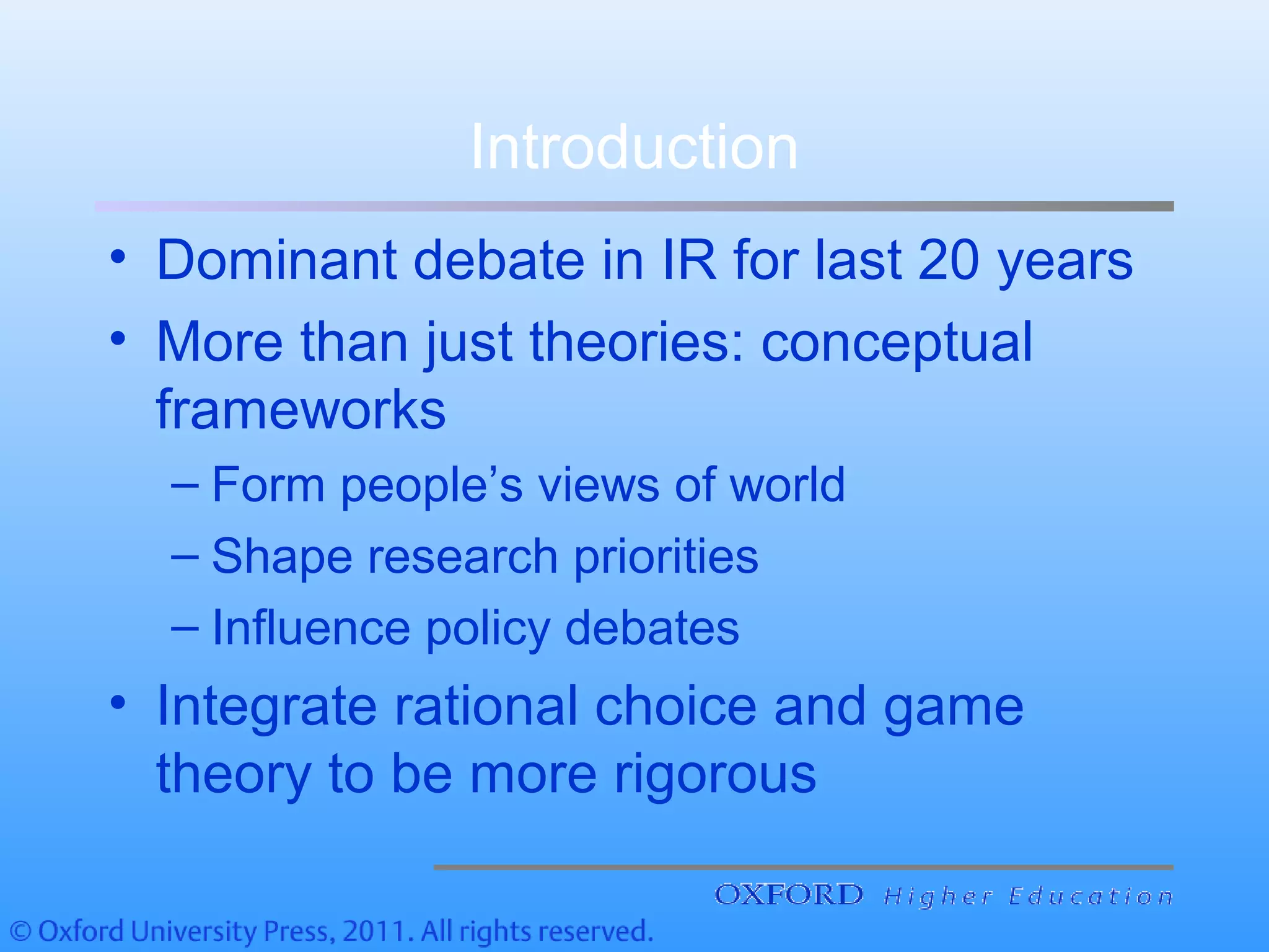 Neo-realism & Neo-liberalism | PPT