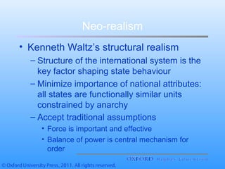 Neo-realism & Neo-liberalism | PPT