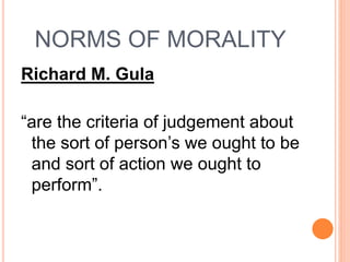 Chapter 7 norms of morality | PPTX