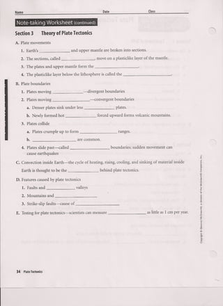 Chapter 7 notetaking worksheet | PDF
