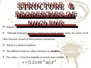 Chapter 7 nuclear physics | PPT