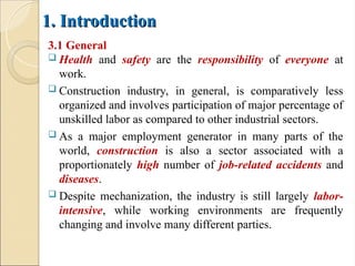 INTRODUCTION-TO-OCCUPATIONAL-HEALTH-SAFETY | PPT