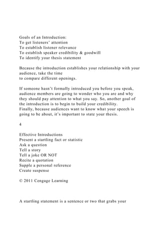 Chapter 7Organizing and Outlining the Speech BodySPEAK.docx