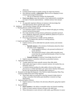 Chapter 7 outline | DOC | Brain and Nervous System Disorders | Diseases ...