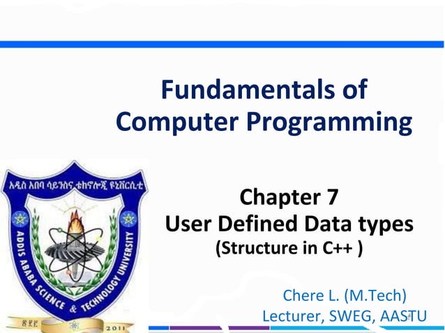 Chapter 7 (Part I) - User Defined Datatypes.pdf Chapter 7 (Part I) - User Defined Datatypes.pdf